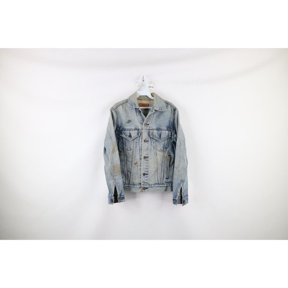 Levi's | Jackets & Coats | Vintage 8s Levis Mens 34r Thrashed Type Iii Denim Jean Trucker Jacket ...